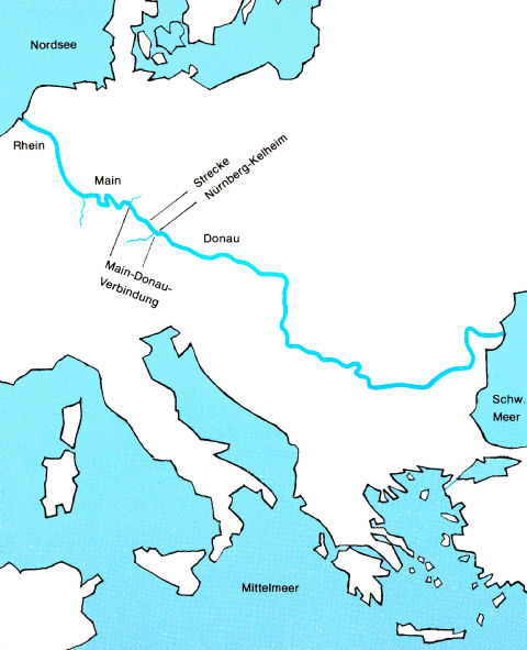 DER ALTE KANAL - Ludwig-Donau-Main-Kanal - Geographie Wasserscheide ...